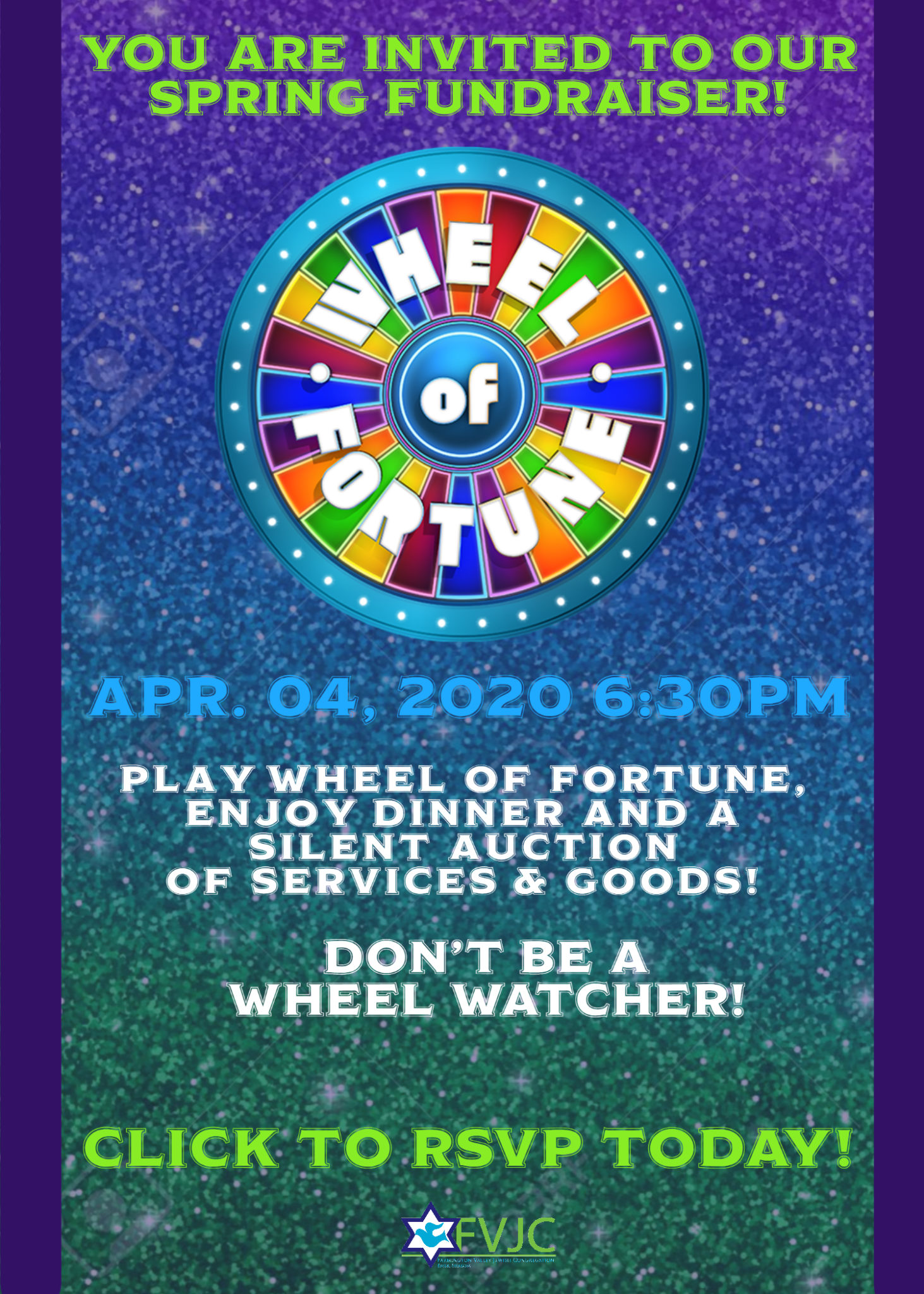 Wheel of Fortune Fundraiser - Farmington Valley Jewish Congregation ...